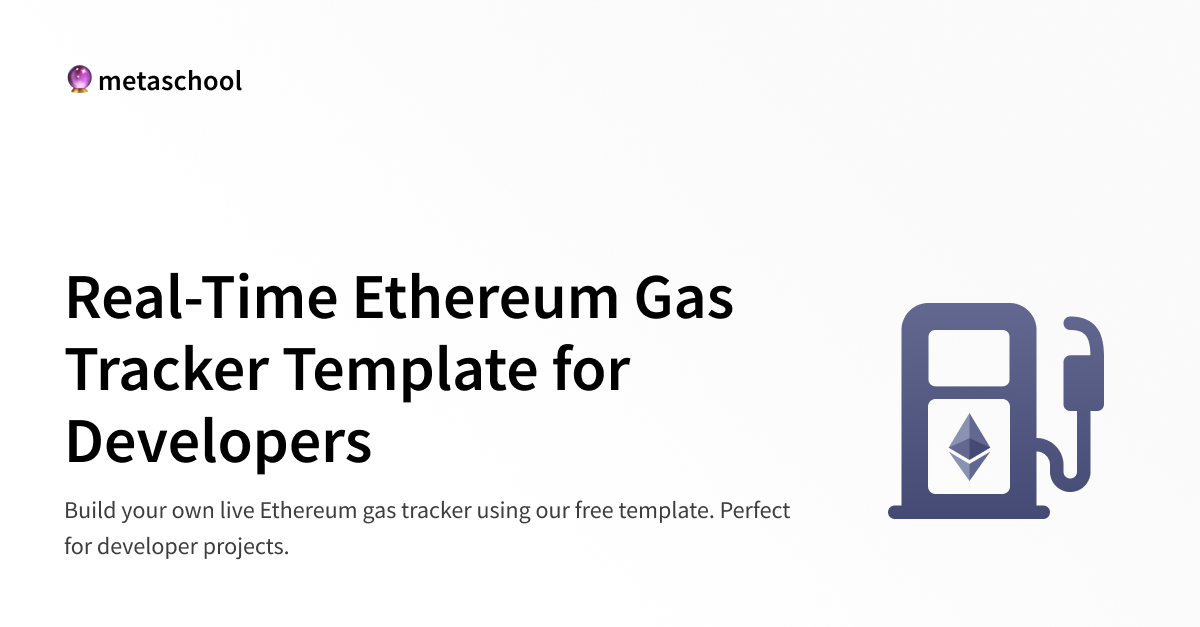 Build a Real-Time Ethereum Gas Tracker | Free template for developers